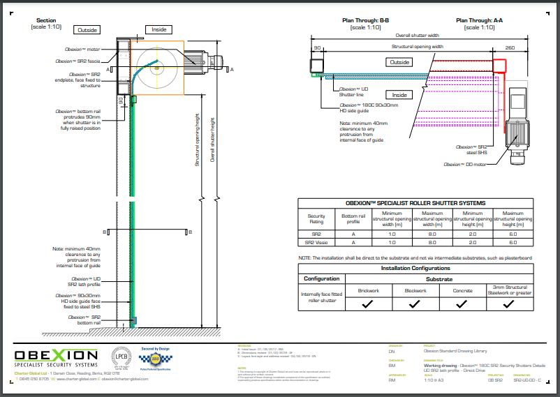 Obexion Technical - Shutters - UD SR2 | Charter Global
